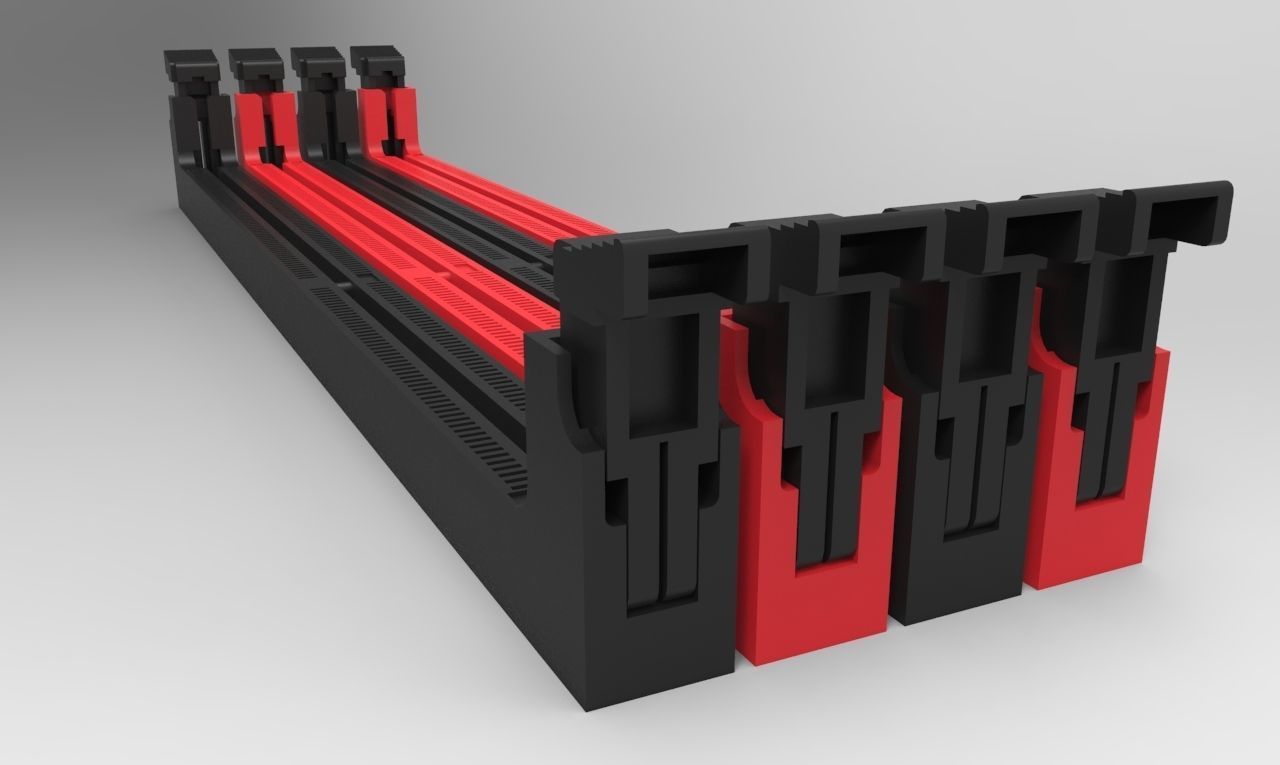 DIMM Slot - DDR3 RAM 3D model | CGTrader
