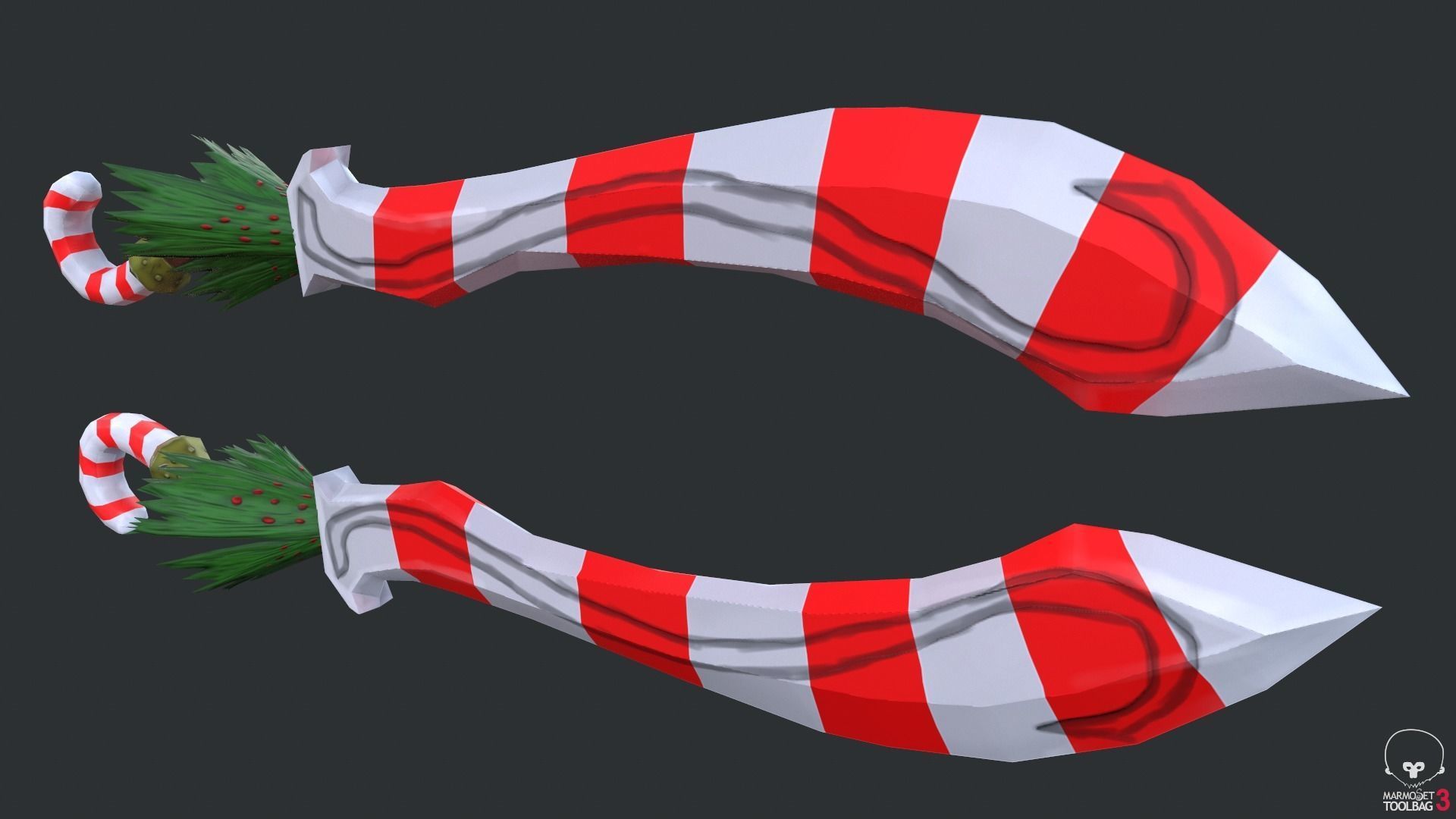 3D model Stylized Christmas Sword VR / AR / low-poly | CGTrader