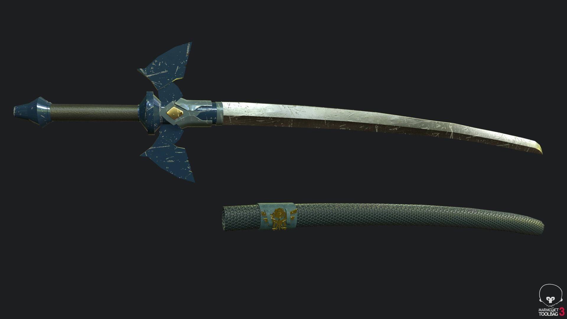 3D model Samurai Link VR / AR / low-poly | CGTrader