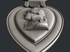 3d STL models for CNC router Purple Heart 3D model | CGTrader