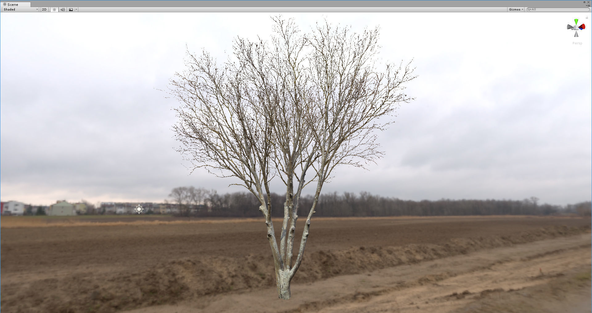 3D model Autumn Dry Tree Scan Full-Size VR / AR / low-poly | CGTrader