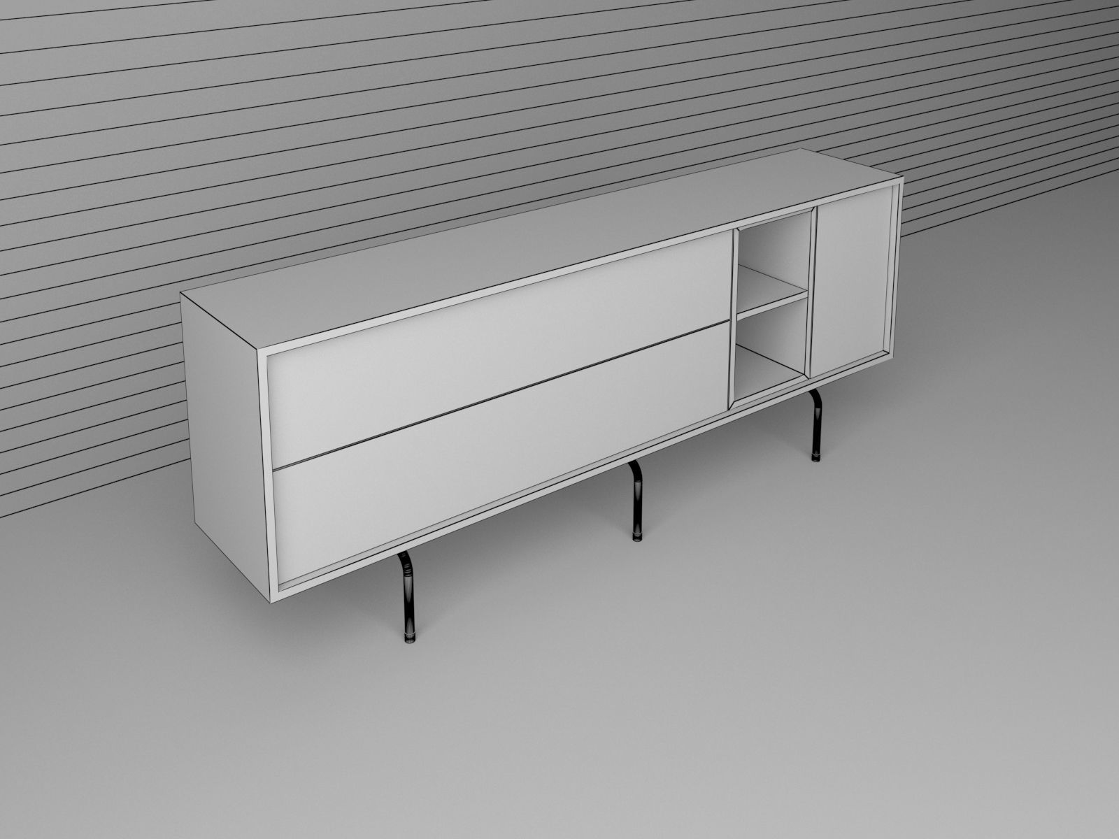 MODERN MINIMAL CONSOLE 3D model | CGTrader