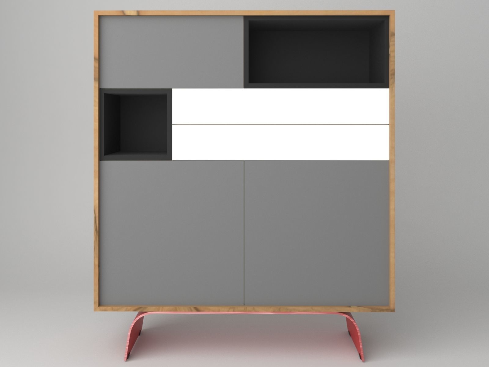 MODERN MINIMAL CABINET 3D model | CGTrader