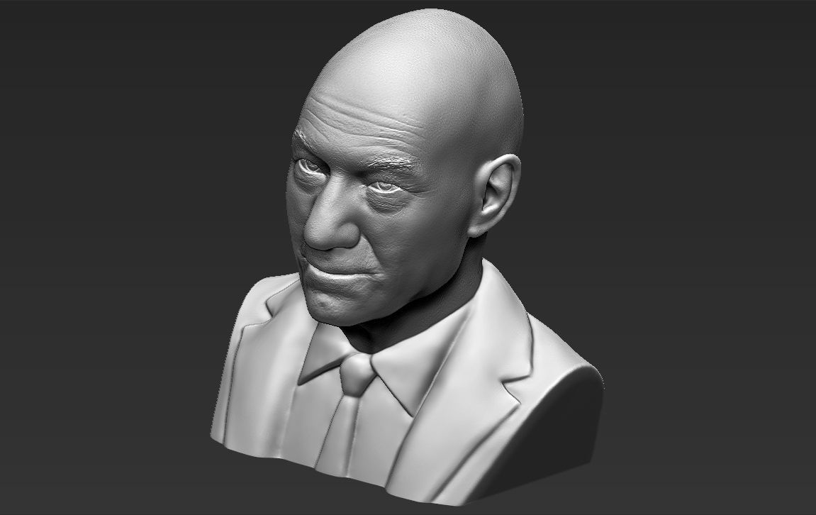Professor X Charles Xavier bust ready for full color 3D printing 3D ...