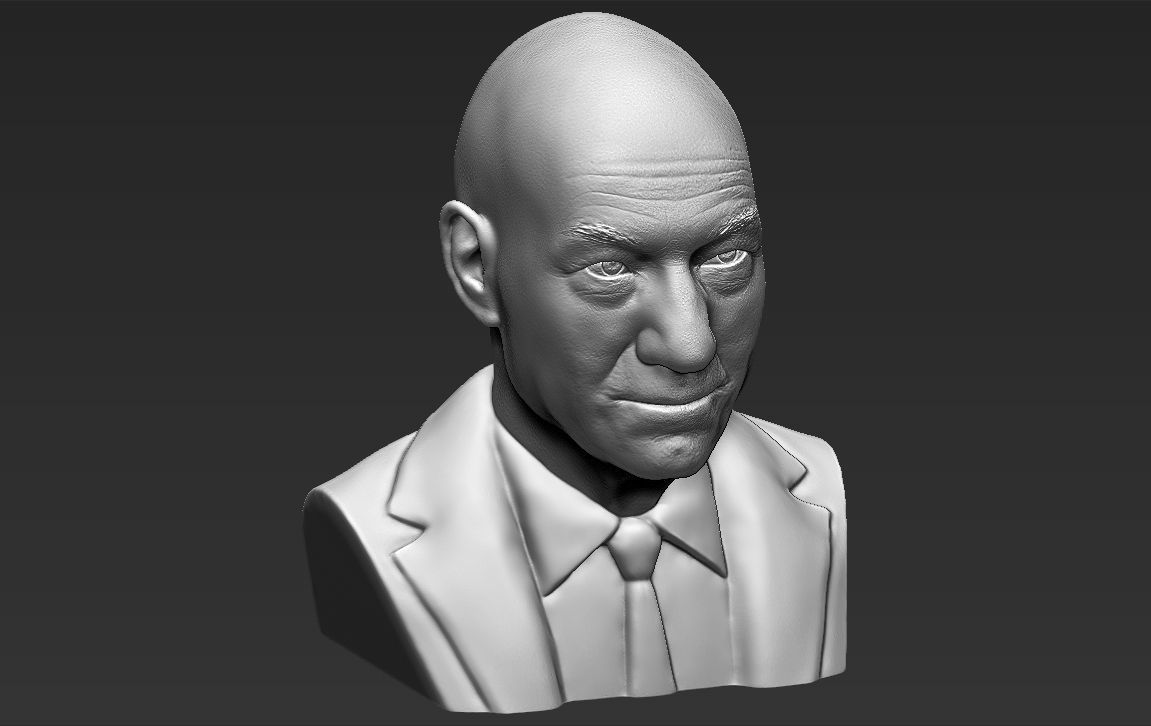 Professor X Charles Xavier bust ready for full color 3D printing 3D ...