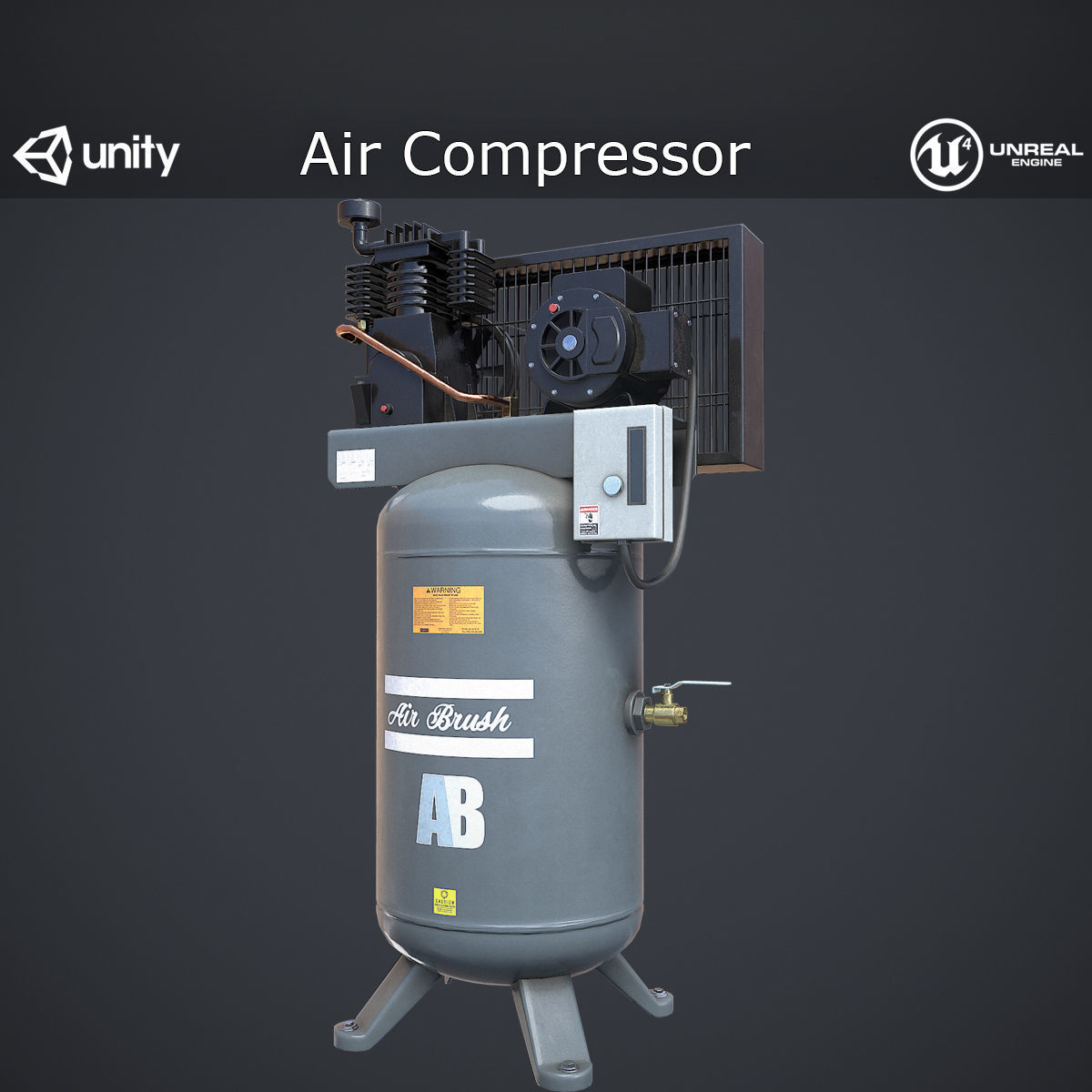 3D model Air Compressor VR / AR / low-poly | CGTrader