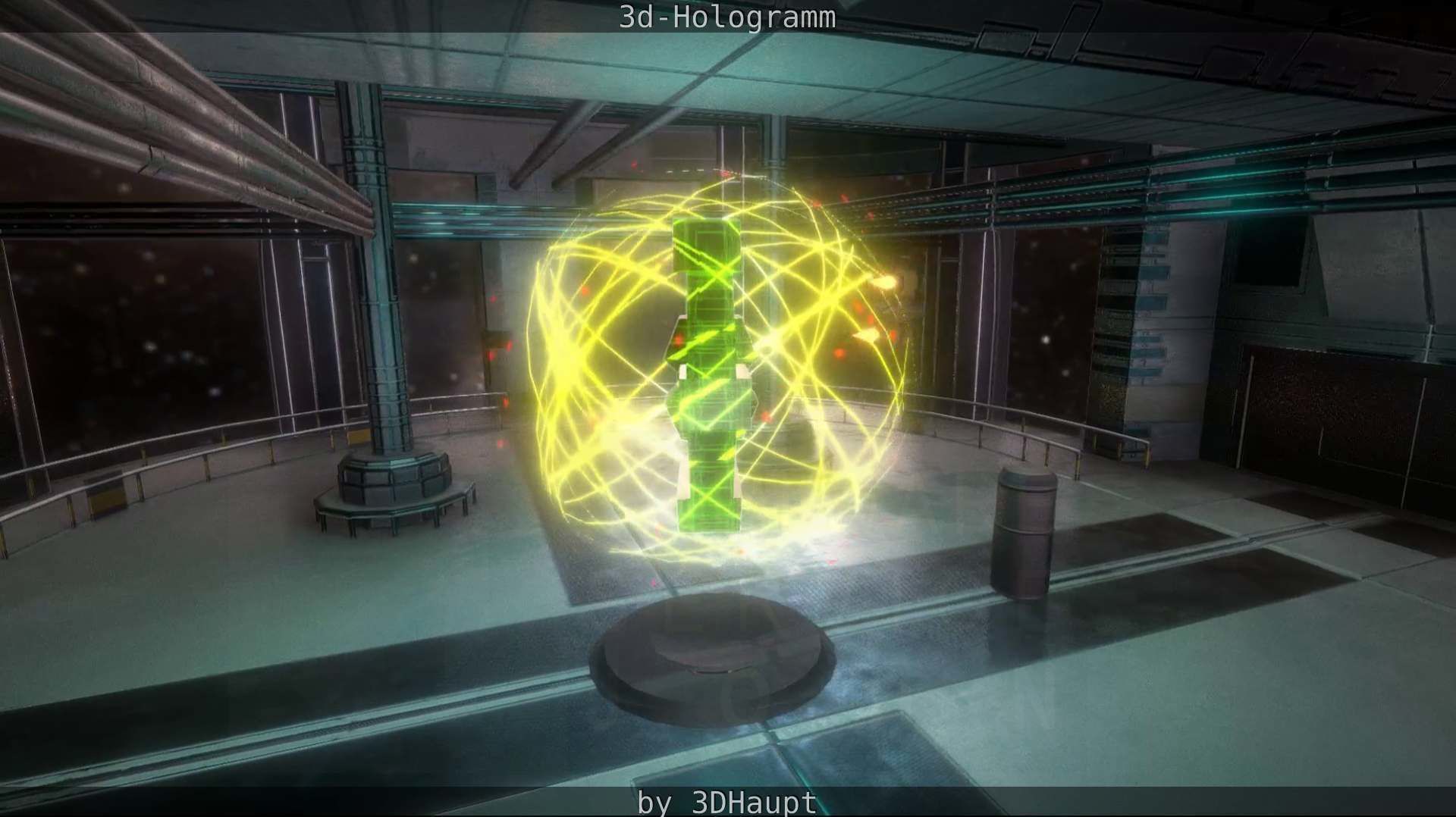 3d-Hologramm free VR / AR / low-poly 3D model animated | CGTrader