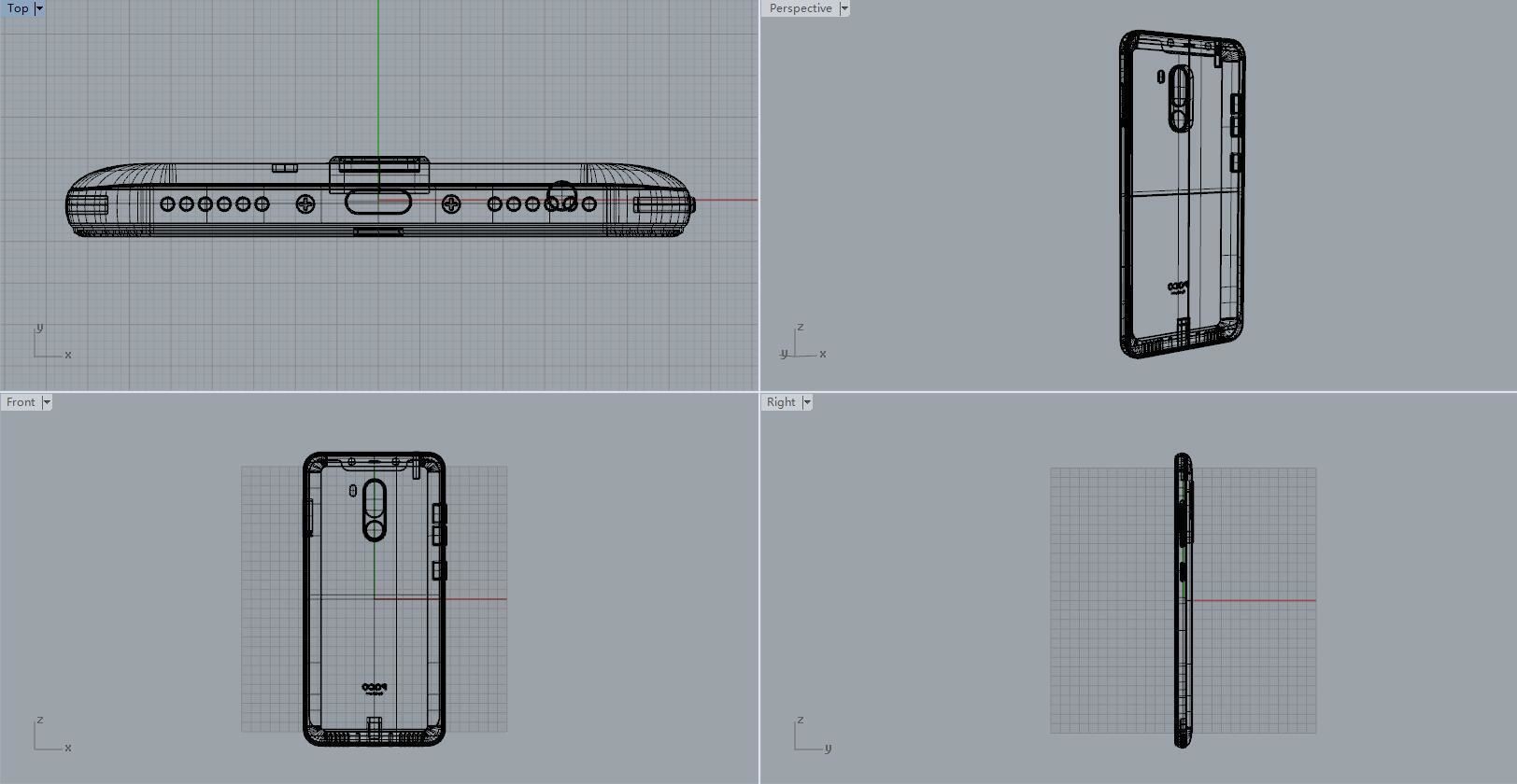 Xiaomi Pocophone F1 3D model 3D printable | CGTrader