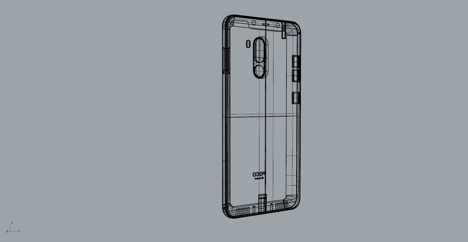 Xiaomi Pocophone F1 3D model 3D printable | CGTrader