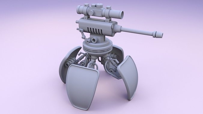 gun turret 3D model | CGTrader