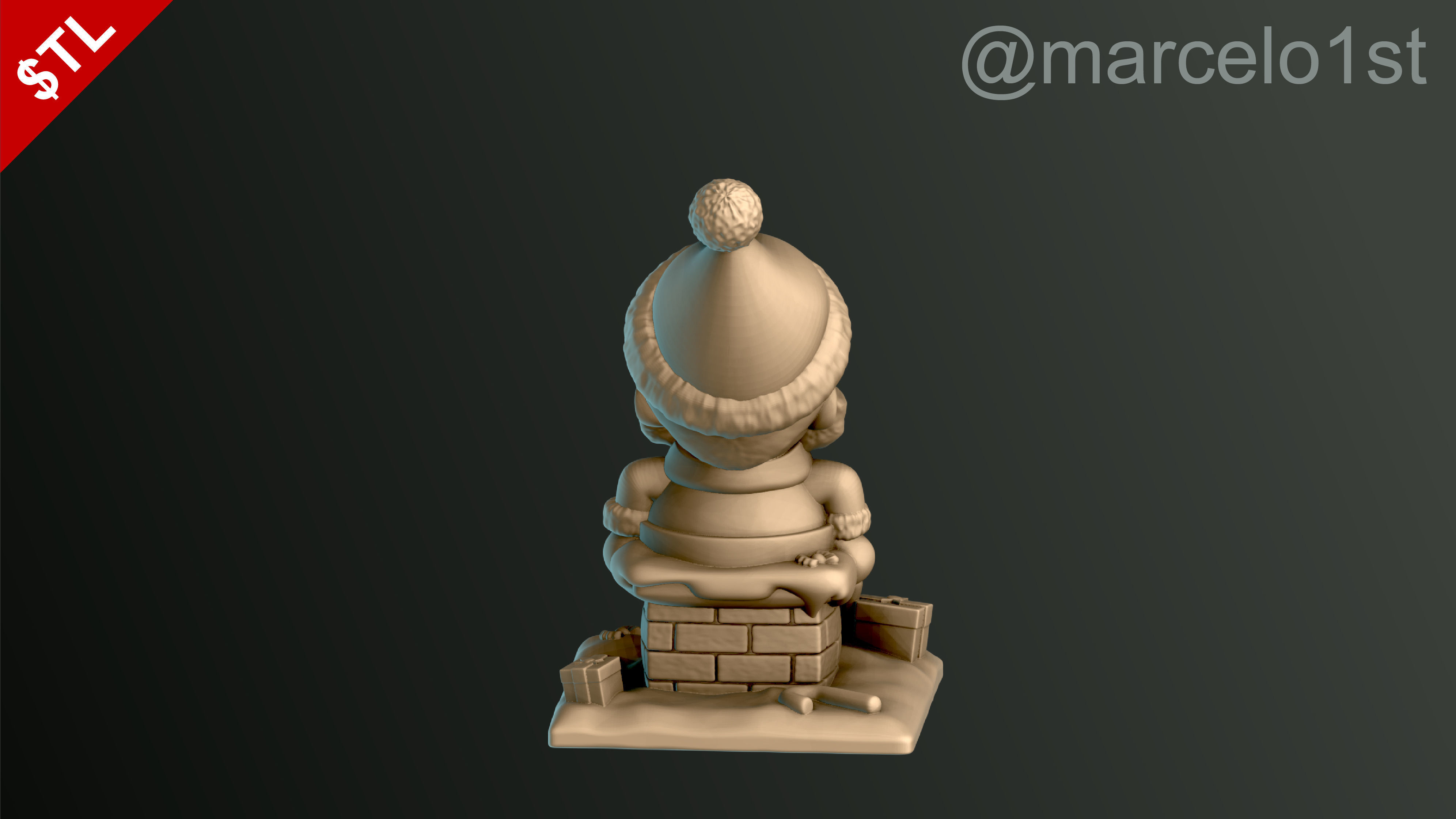 Santa Claus Trapped UP free 3D model 3D printable | CGTrader