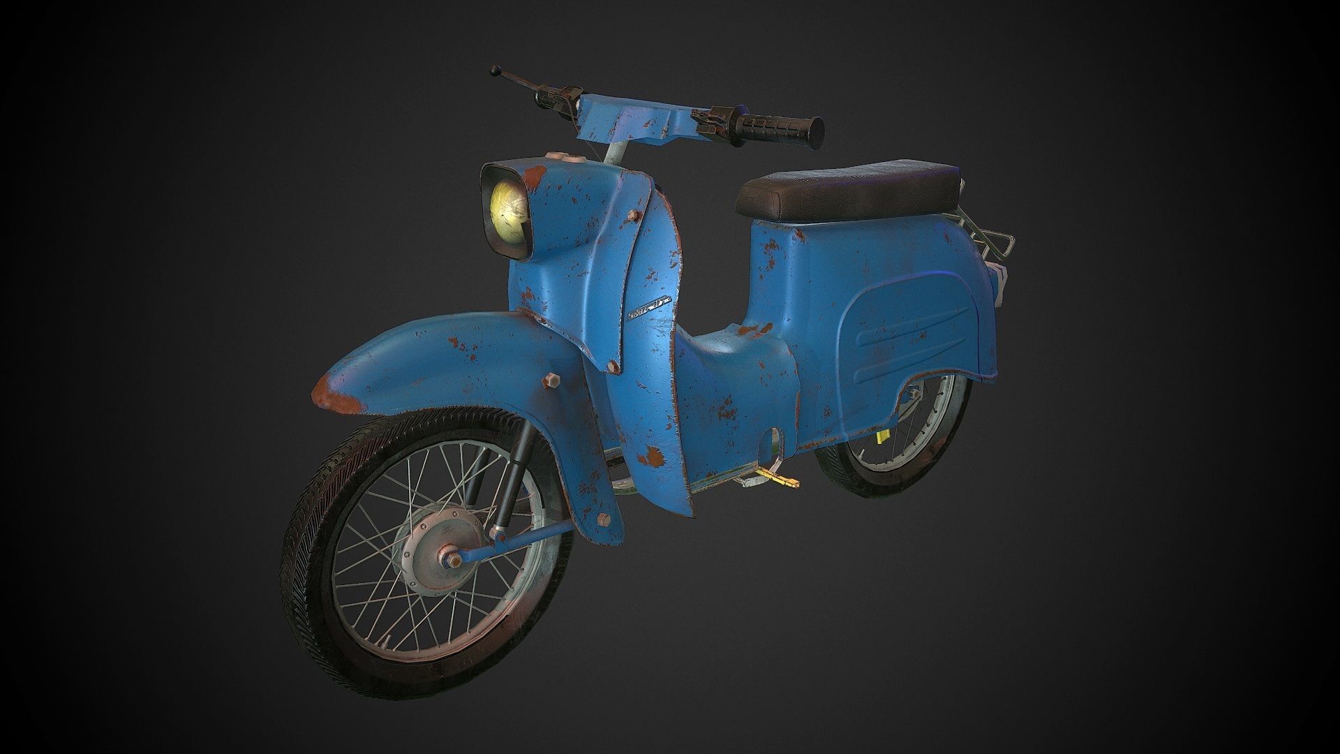 3D model Schwalbe KR 51 retro motorcycle VR / AR / low-poly | CGTrader