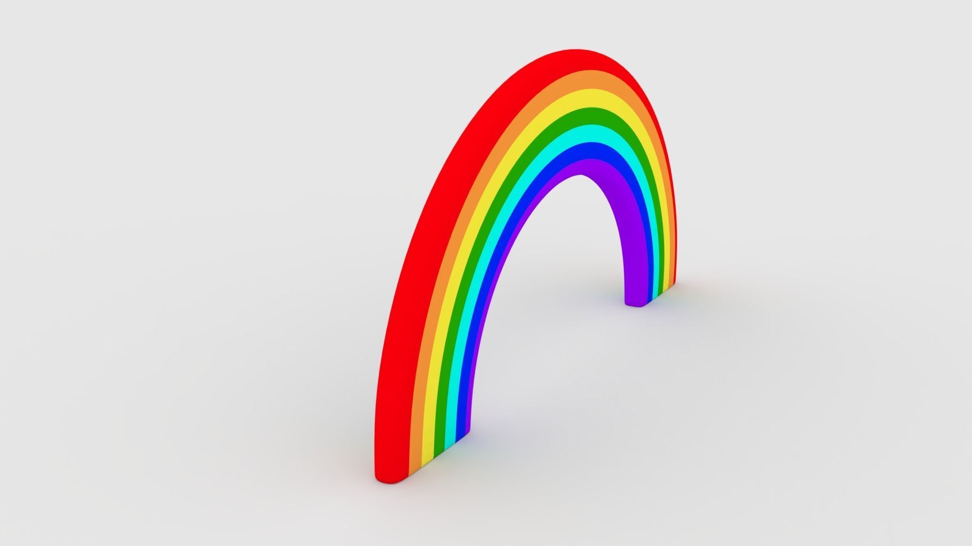 3D model Rainbow VR / AR / low-poly | CGTrader