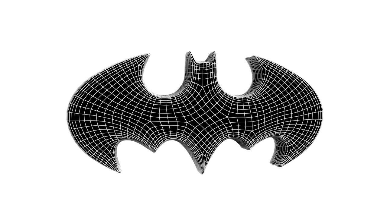 Batman Logo Type2 free VR / AR / low-poly 3D model | CGTrader