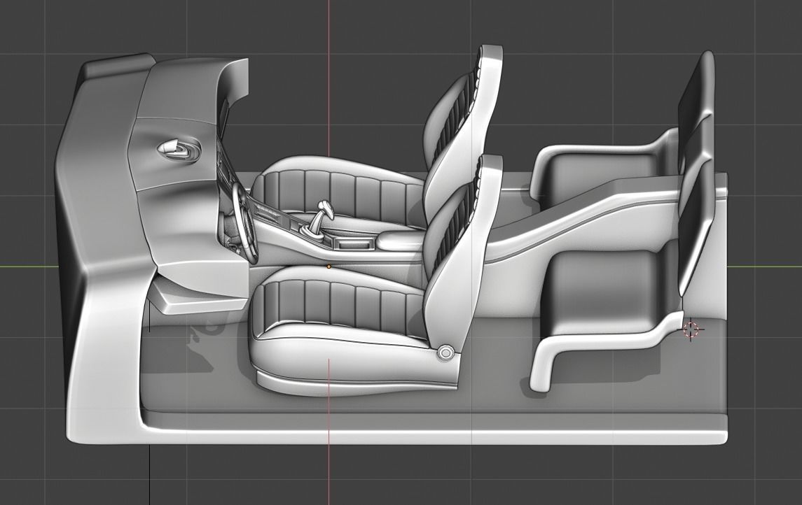 Sports Car Interior 3D model | CGTrader