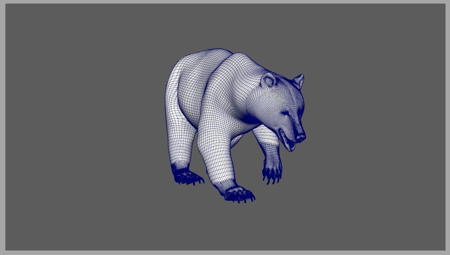 grizzly bear MODEL RIG ANIM 3D model animated rigged | CGTrader