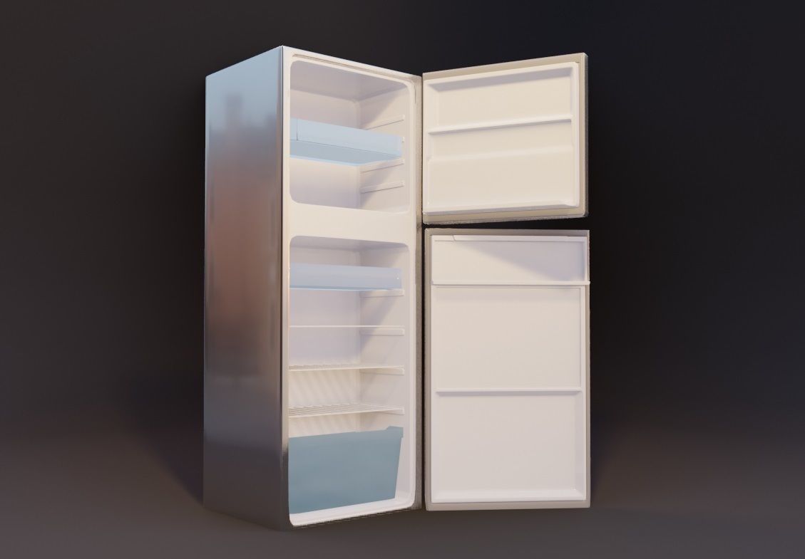 fridge kitchen and home appliance 3d model 3D model | CGTrader