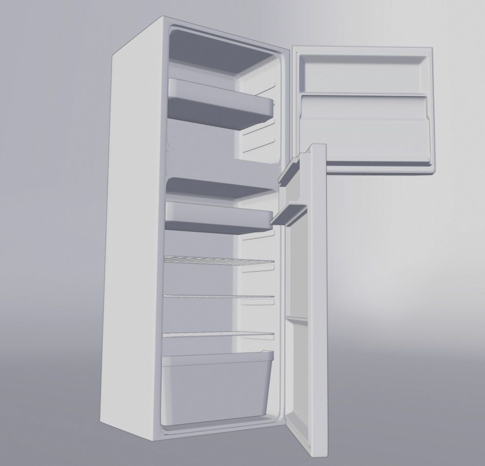 fridge kitchen and home appliance 3d model 3D model | CGTrader