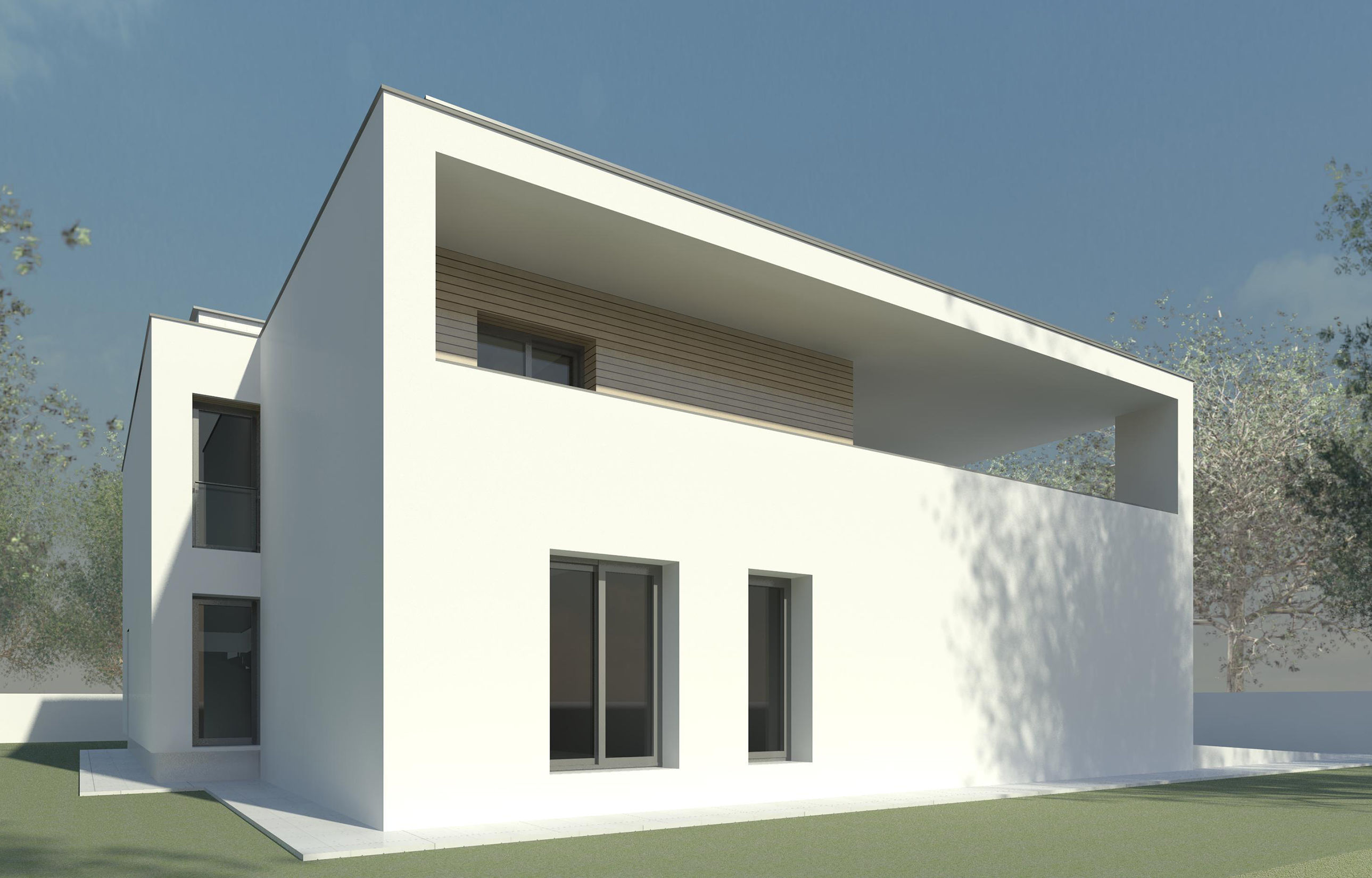 Modern House - Revit 3D 3D model | CGTrader
