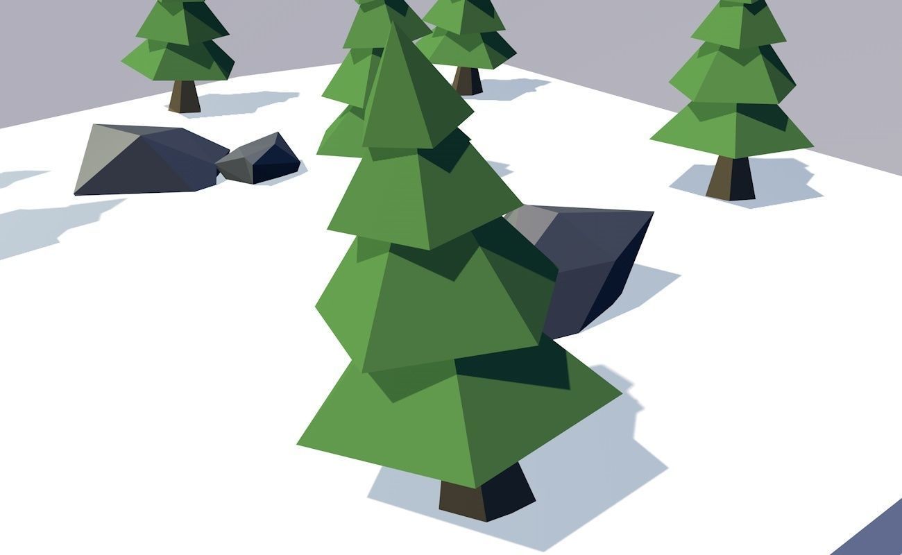 Low polygon tree 3D model | CGTrader