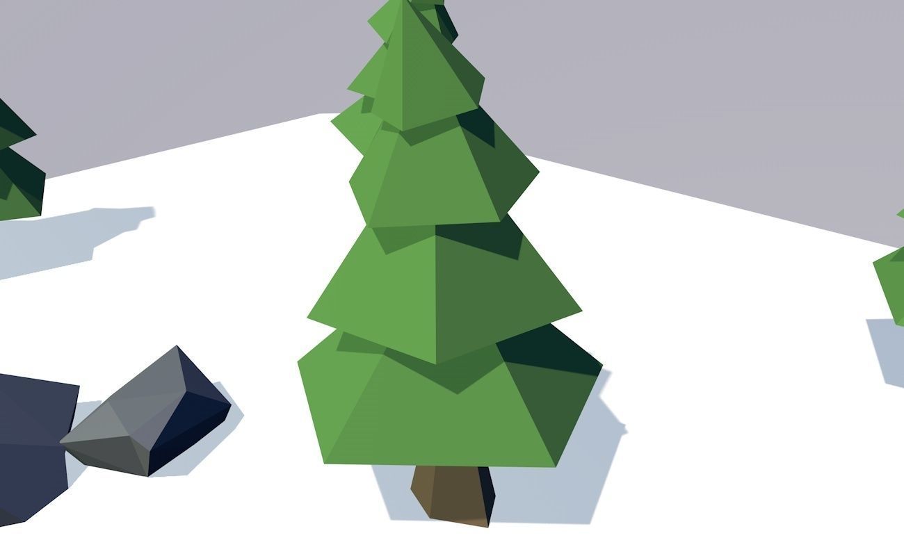 Low polygon tree 3D model | CGTrader
