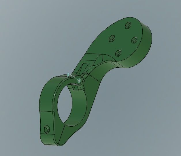 Bryton Handlebar Mount Front Rider 100 310 330 530 3D model 3D ...