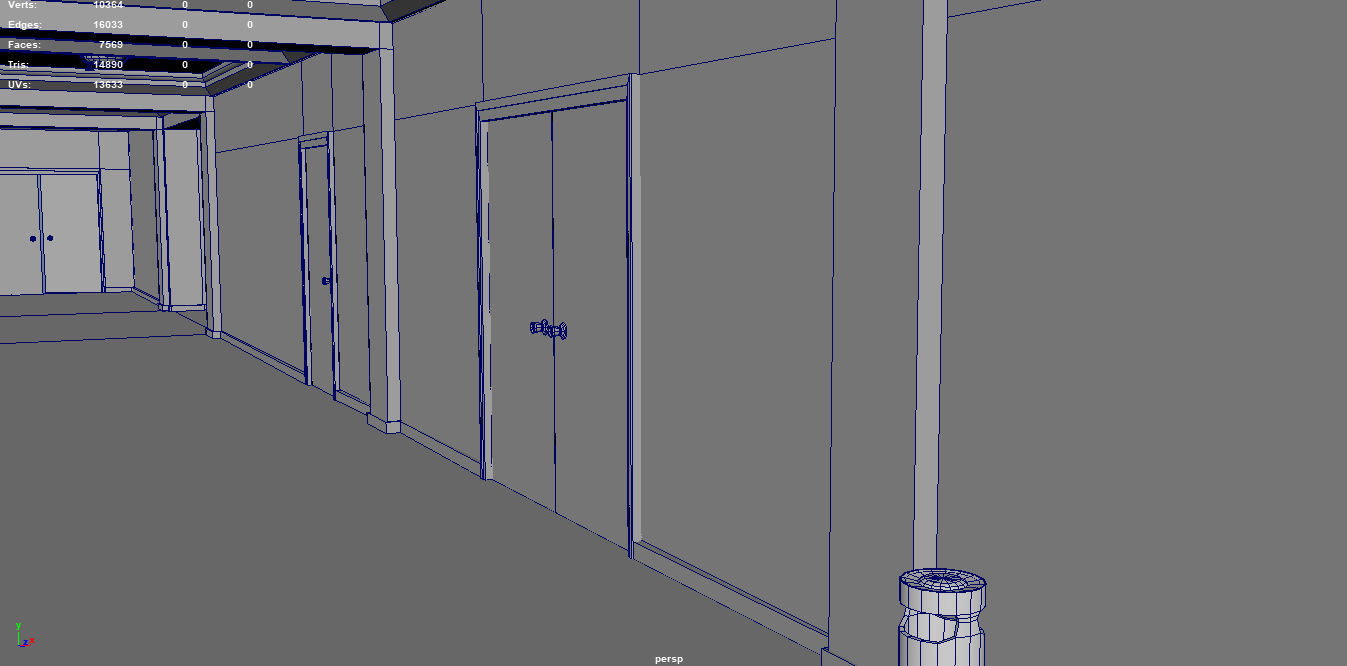 3D model Overlook Hotel Corridor VR / AR / low-poly | CGTrader