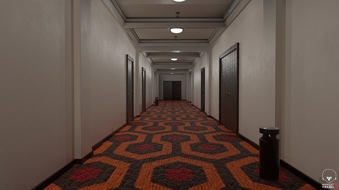 3D model Overlook Hotel Corridor VR / AR / low-poly | CGTrader