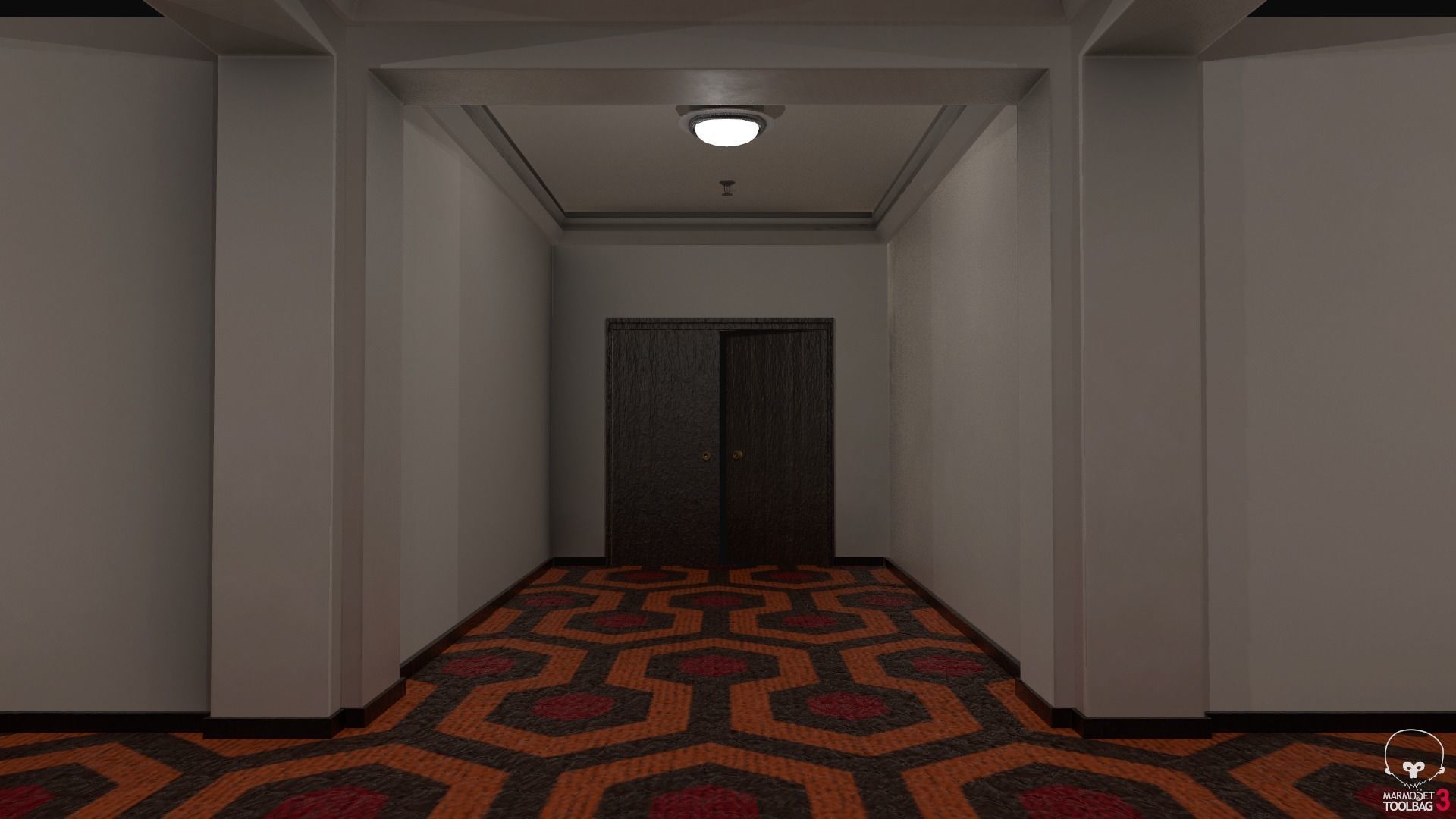 3D model Overlook Hotel Corridor VR / AR / low-poly | CGTrader