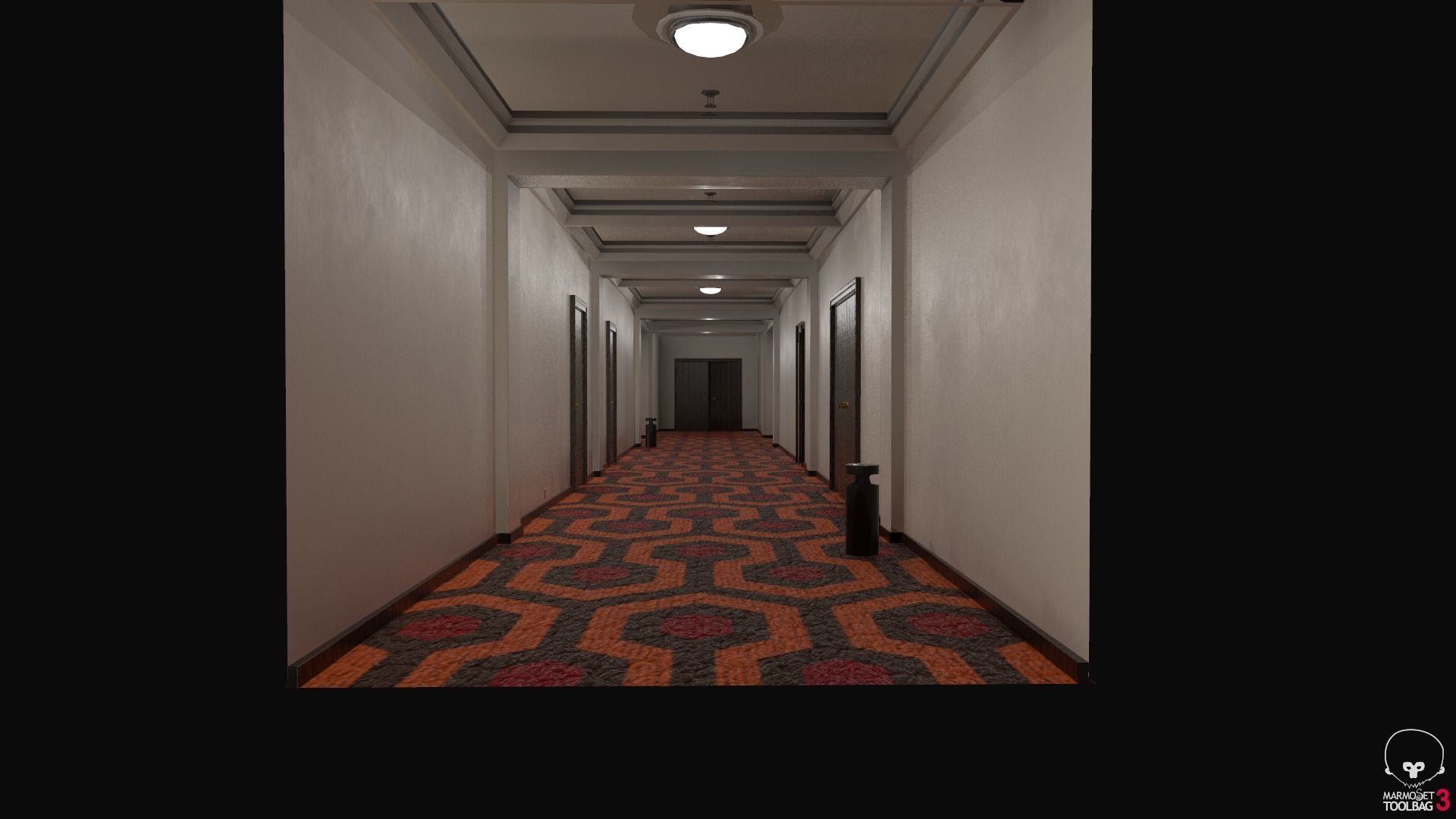 3D model Overlook Hotel Corridor VR / AR / low-poly | CGTrader
