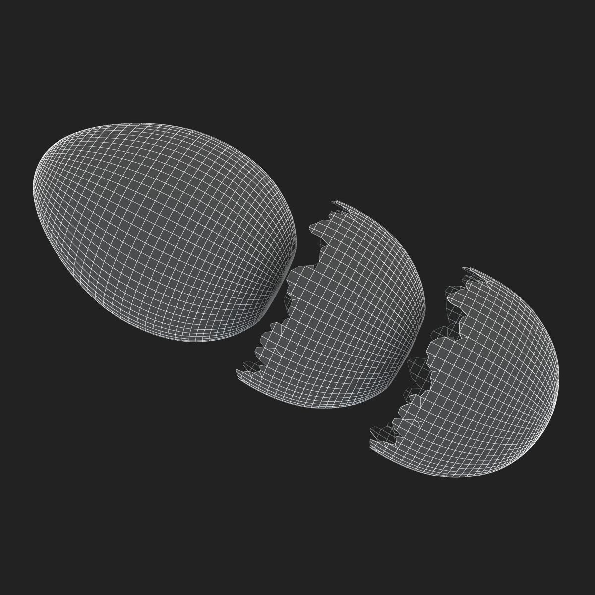 Boiled Egg 3D model | CGTrader