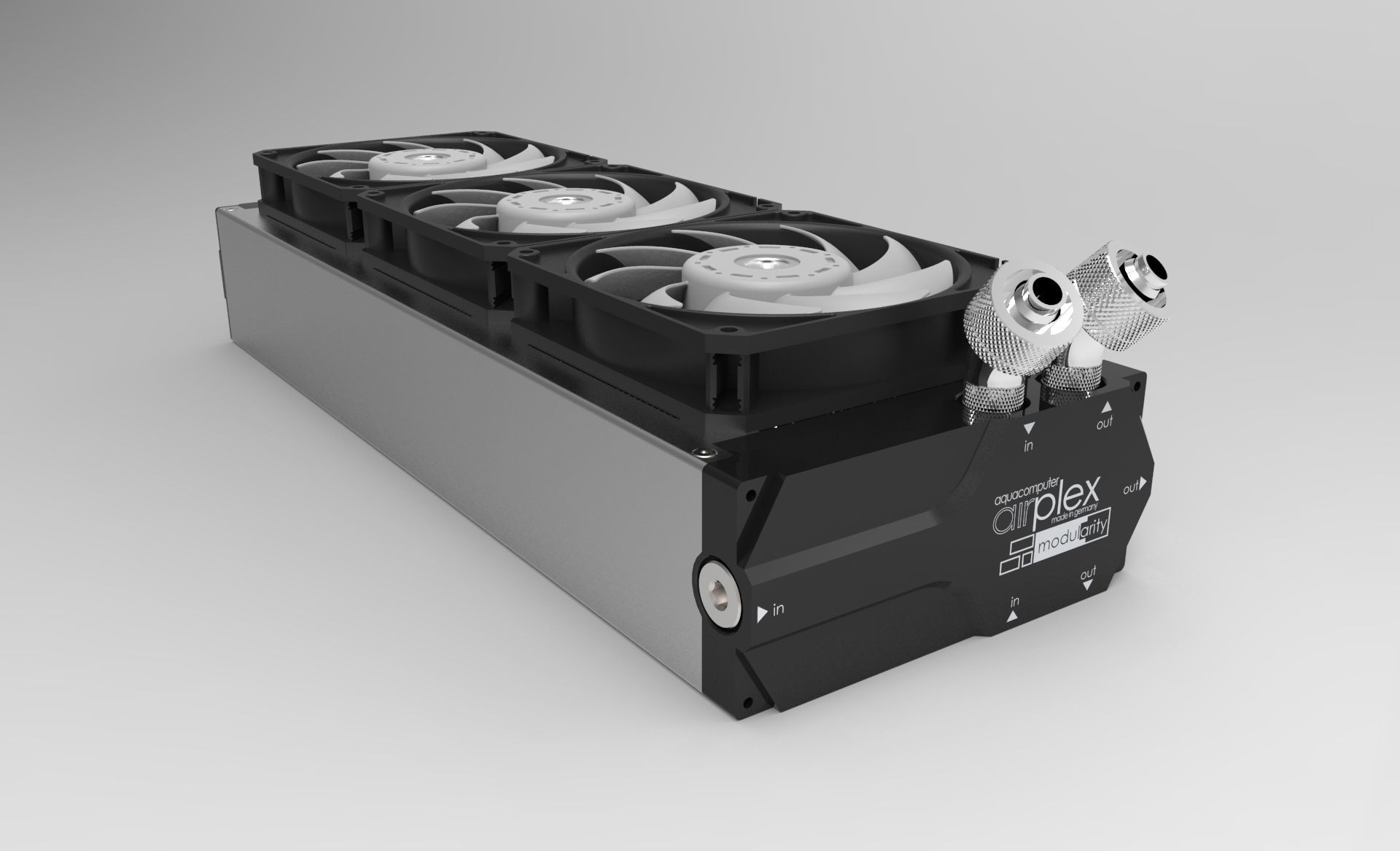 Aquacomputer Airplex Modularity 360mm Radiator 3D model | CGTrader