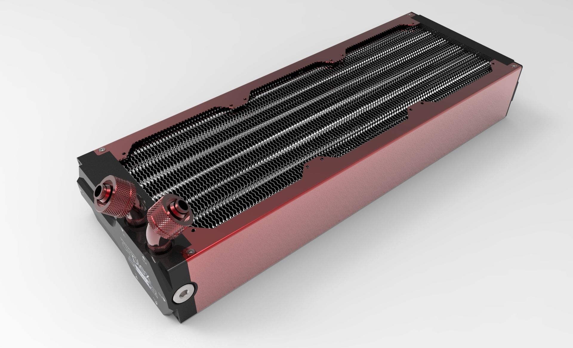 Aquacomputer Airplex Modularity 360mm Radiator 3D model | CGTrader