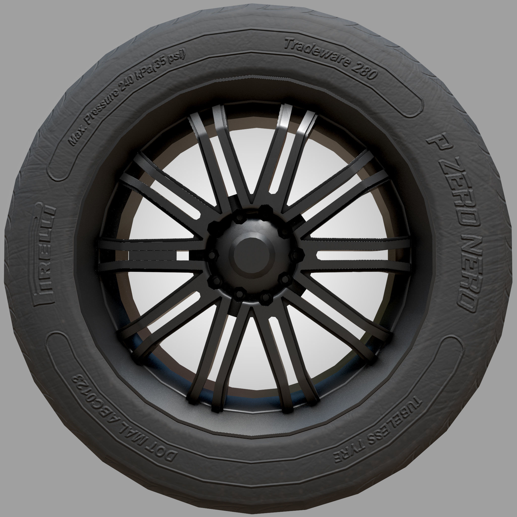 3D model Pack of Tyres and Alloys - 6 Alloy Wheels and 5 Tyre Textures ...