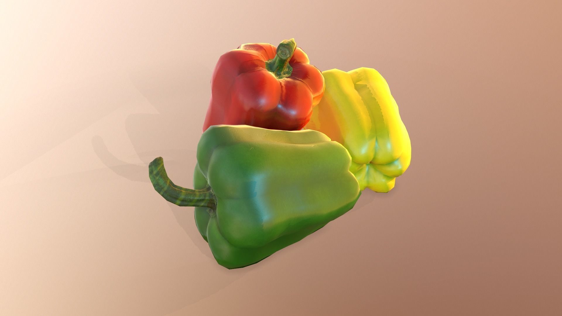 3D model Bell pepper Low-poly 3D model VR / AR / low-poly | CGTrader