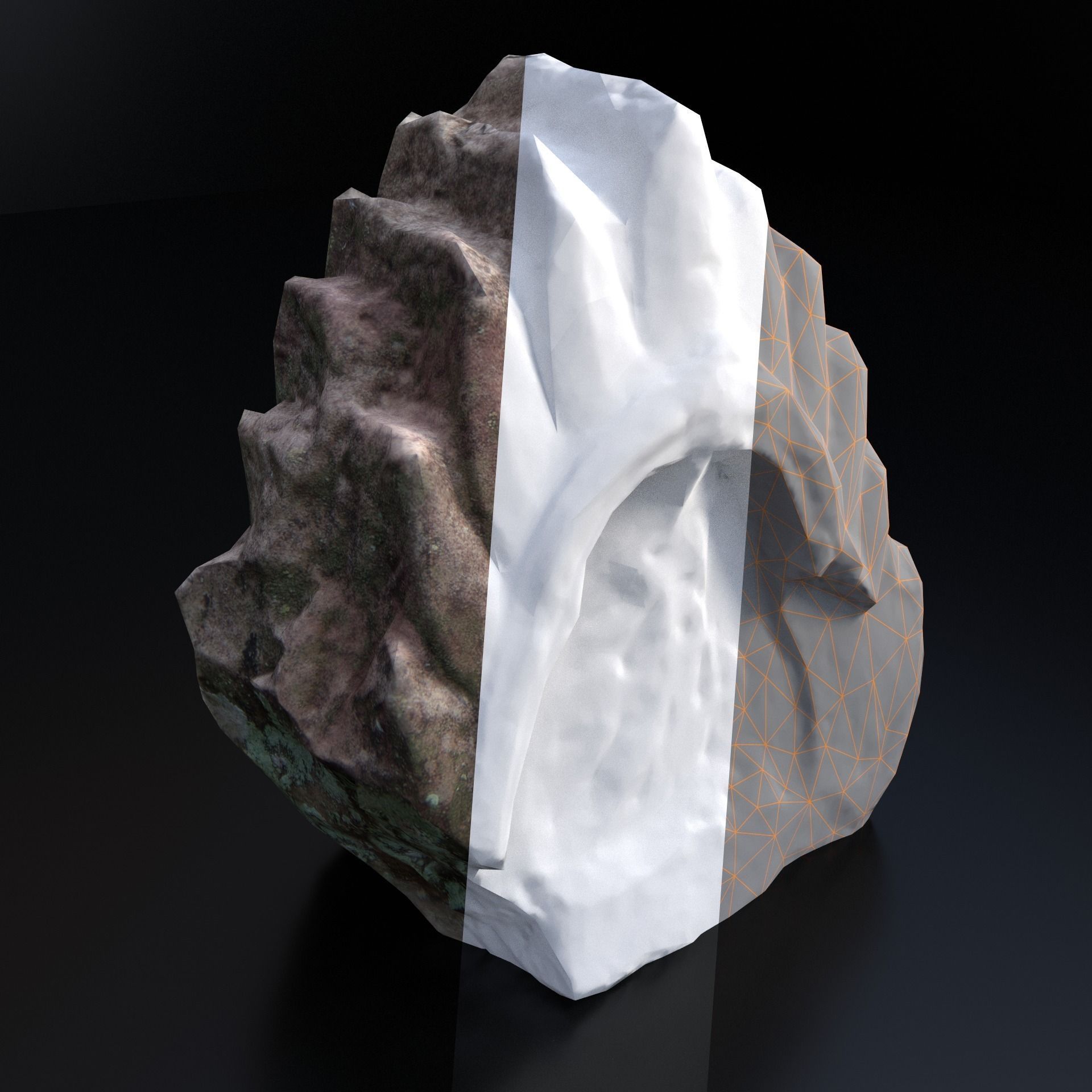 3D model Scanned Stone Crown VR / AR / low-poly | CGTrader