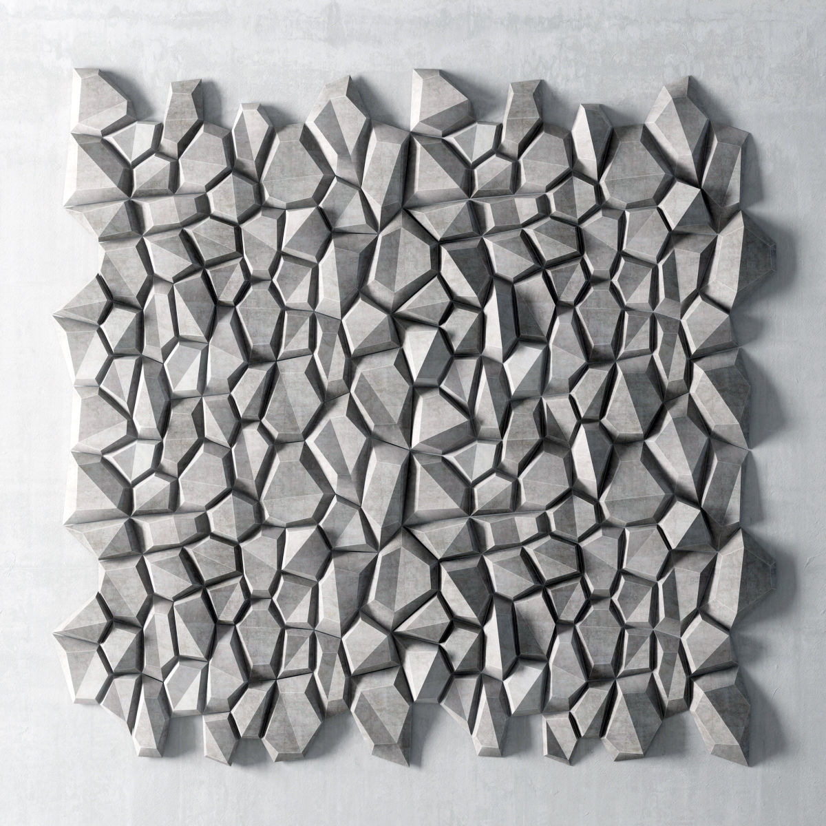 Panel decor polygon n4 3D model | CGTrader