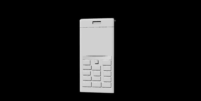 Keypad Mobile Phone untextured free VR / AR / low-poly 3D model | CGTrader