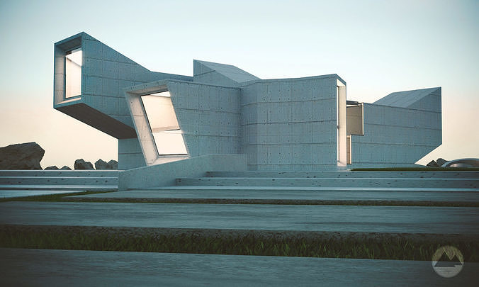 3D model Concept design house VR / AR / low-poly | CGTrader