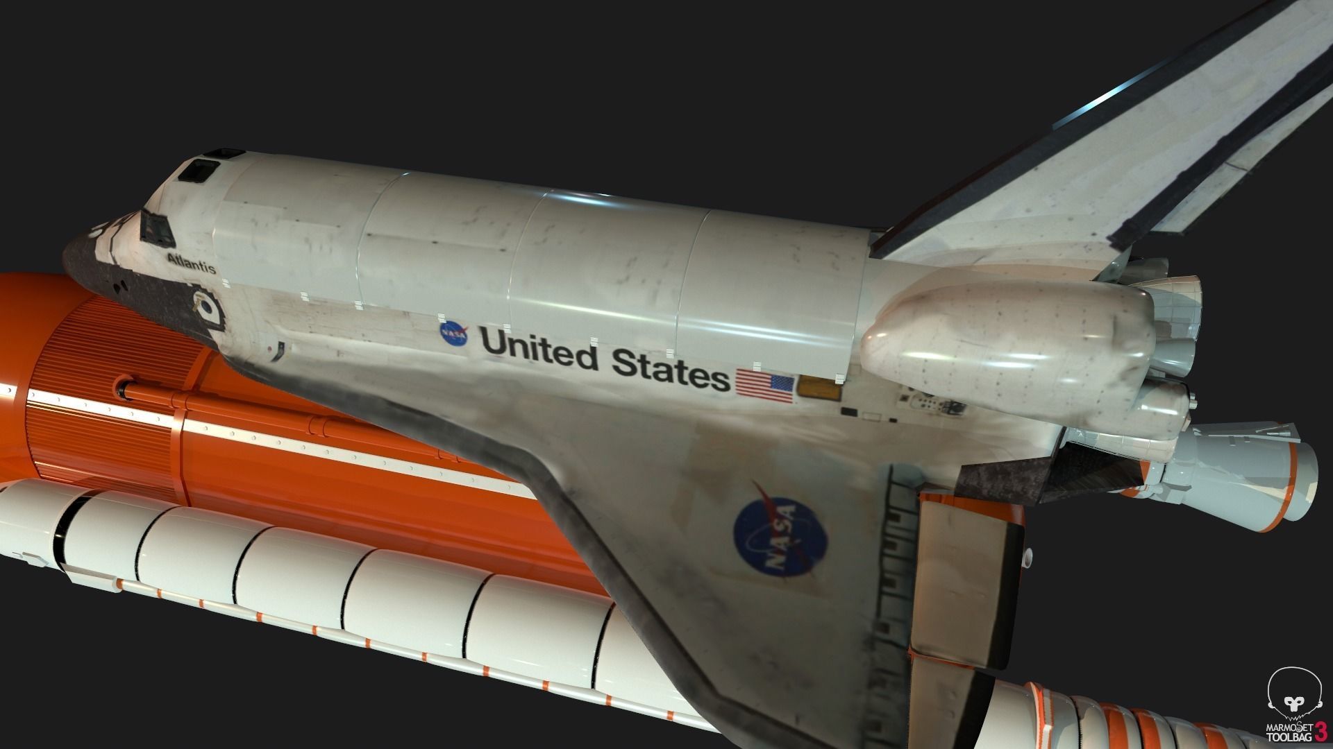Space Shuttle Atlantis free 3D model | CGTrader