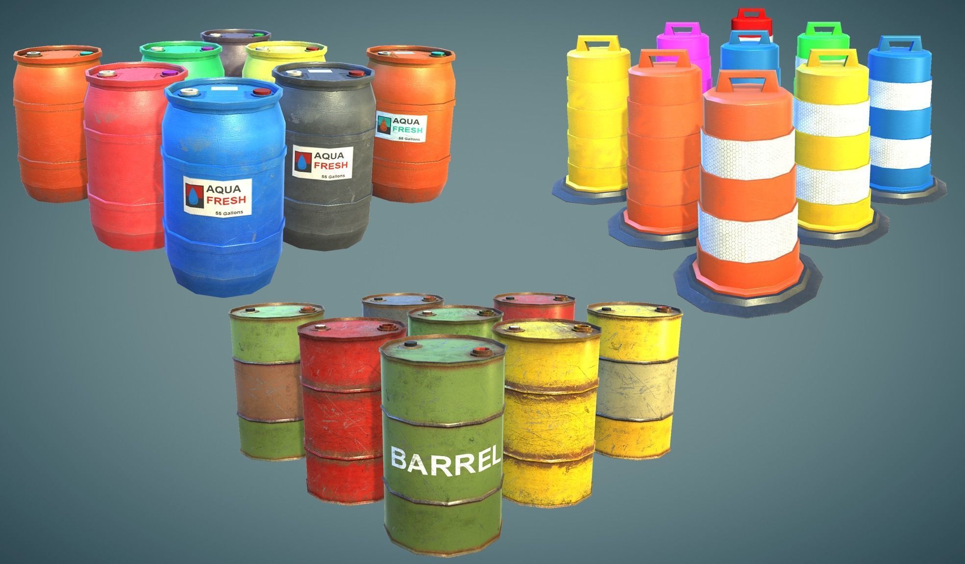 3D model Construction prop sets VR / AR / low-poly | CGTrader