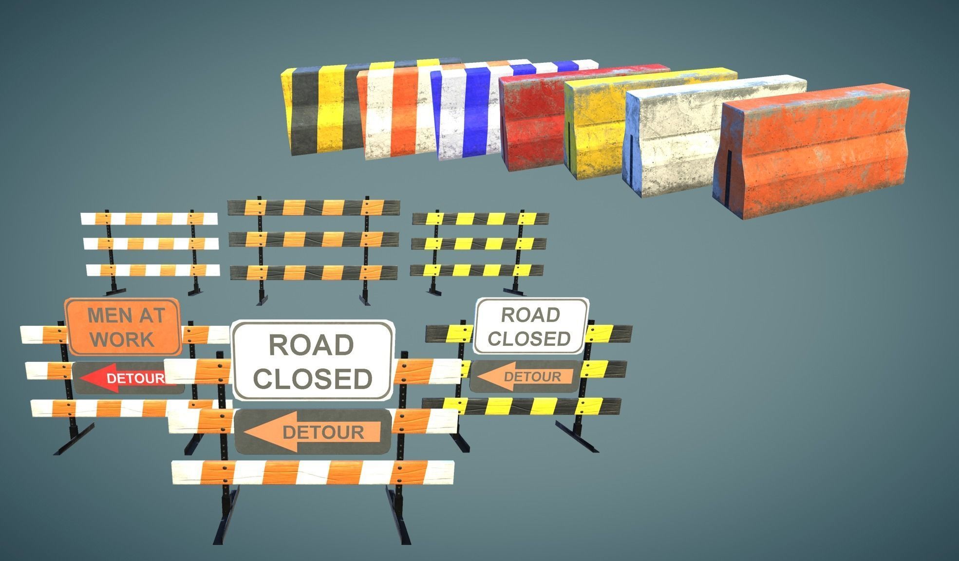 3D model Construction prop sets VR / AR / low-poly | CGTrader