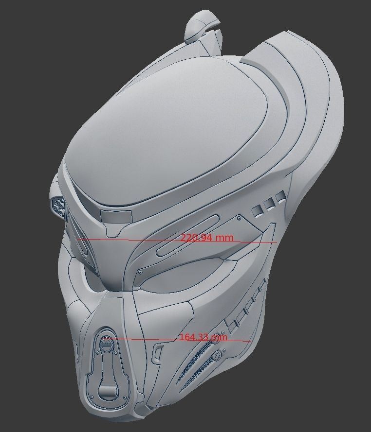 Predator 2018 Mask 3D model 3D printable | CGTrader