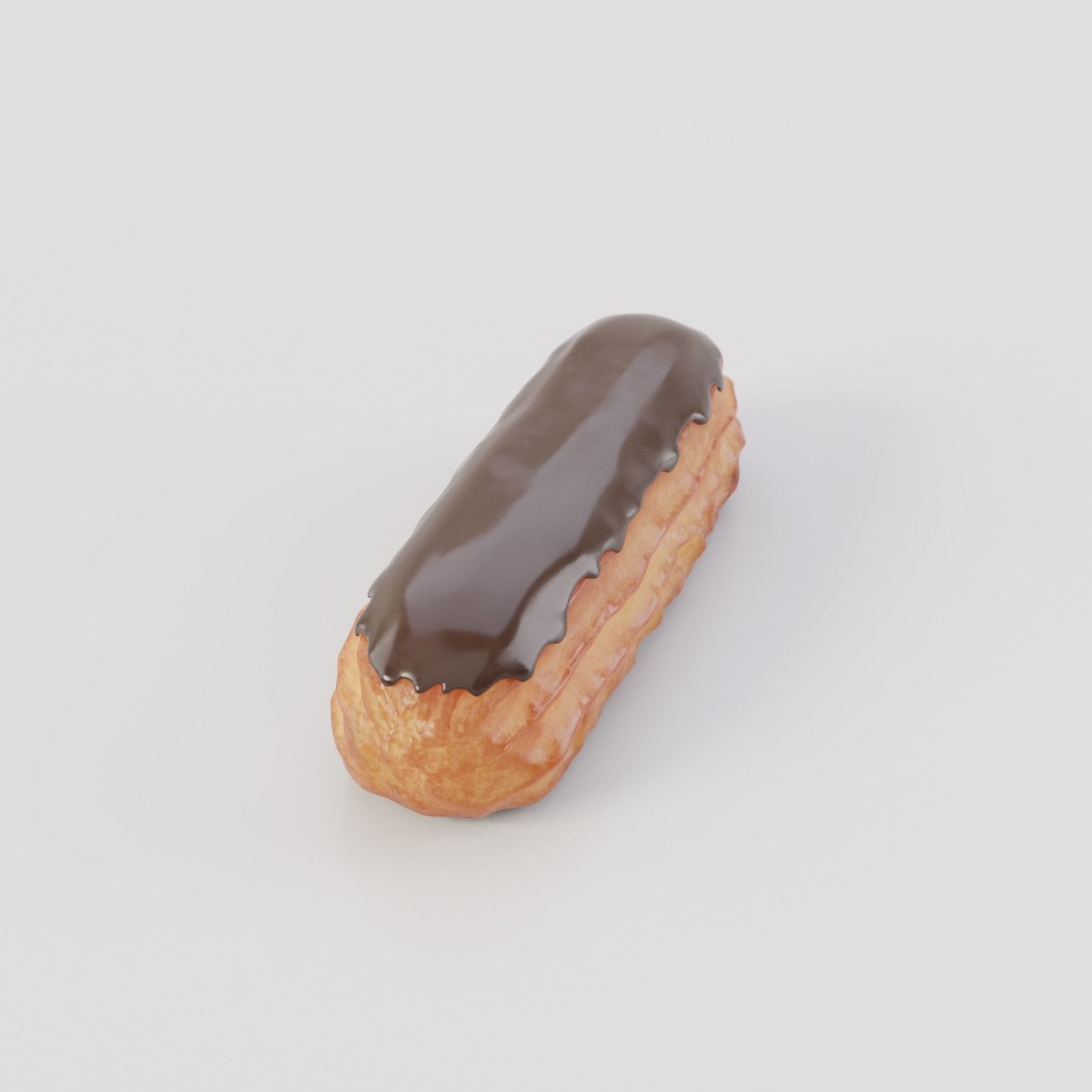 3D model Eclair chocolate covered pastry VR / AR / low-poly | CGTrader