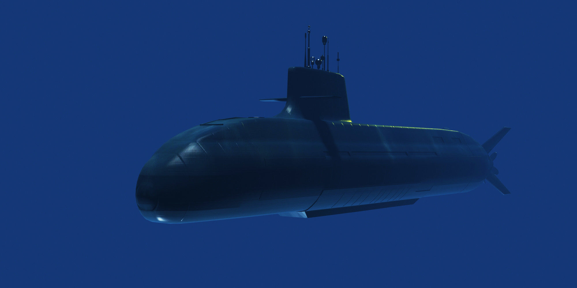 Soryu-class low poly model submarine 3D model | CGTrader