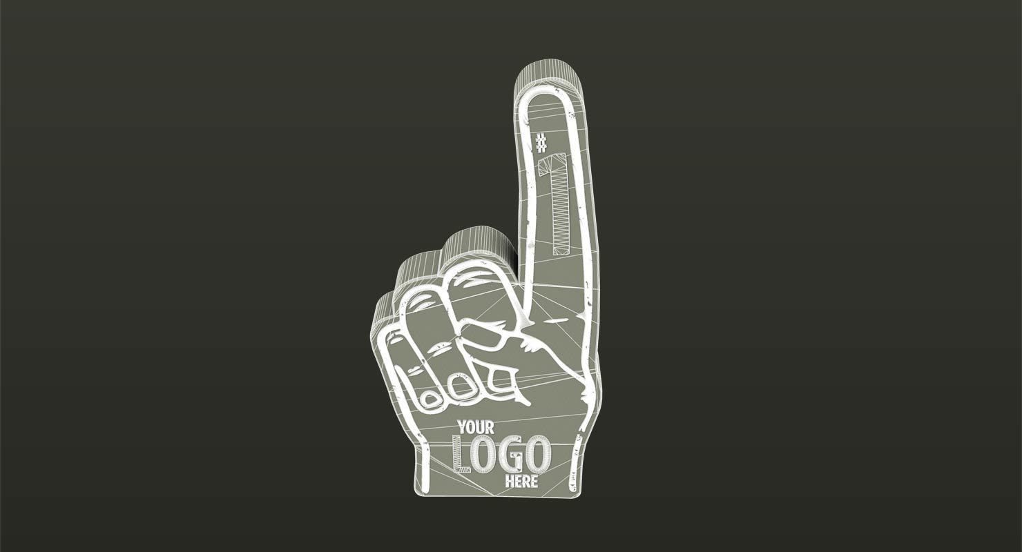 Foam Finger 3D model | CGTrader