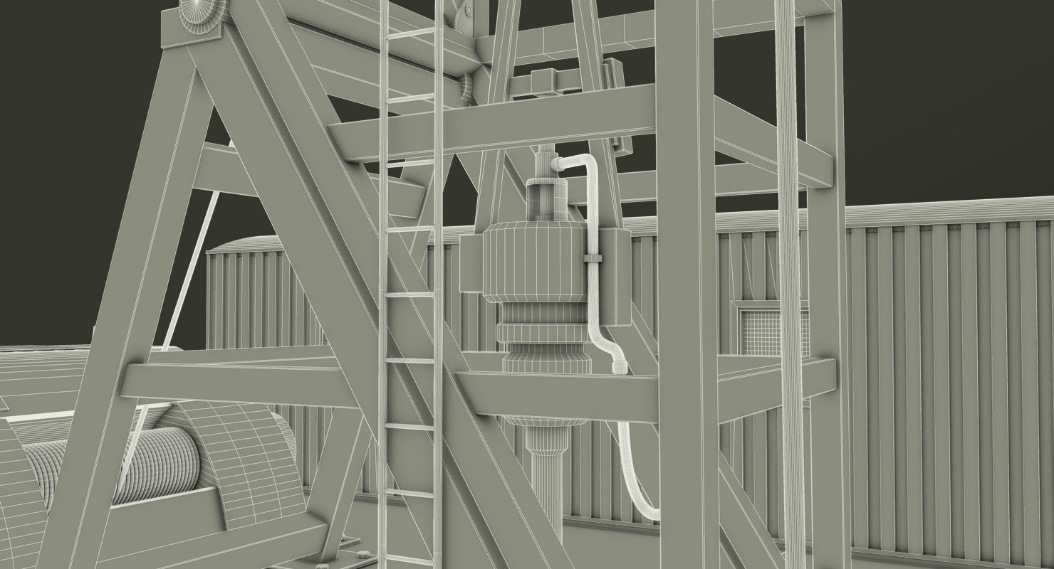 Oil Derrick 3D model | CGTrader