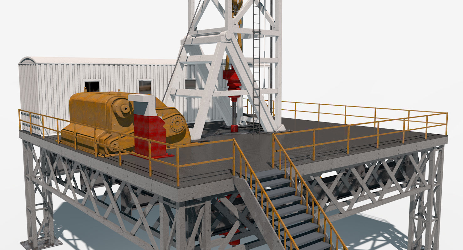 Oil Derrick 3D model | CGTrader