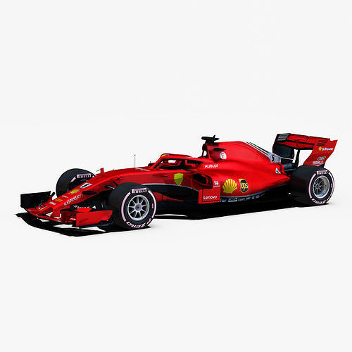 3D model F1 2018 car VR / AR / low-poly rigged | CGTrader