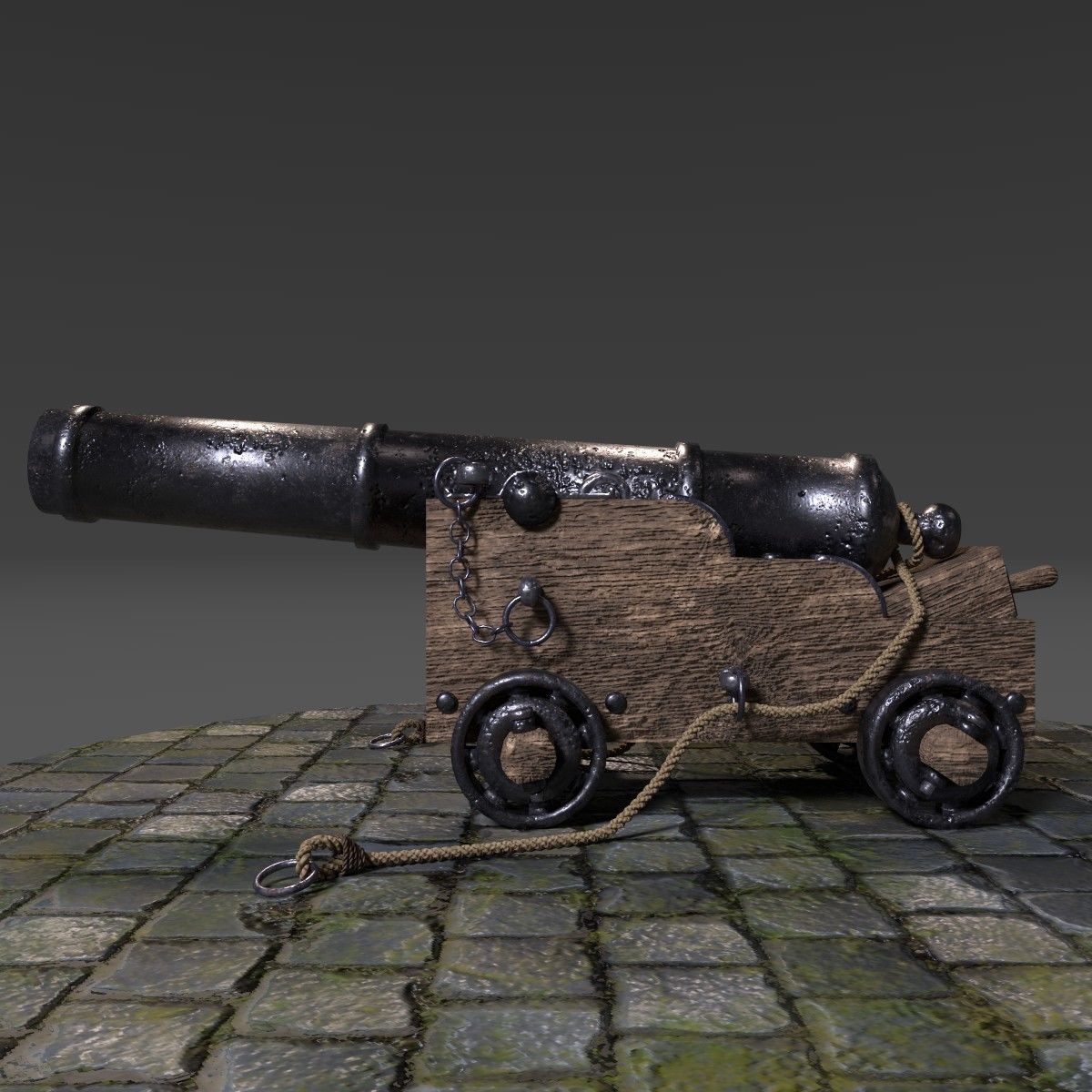 Naval Ship Cannon 3D model | CGTrader